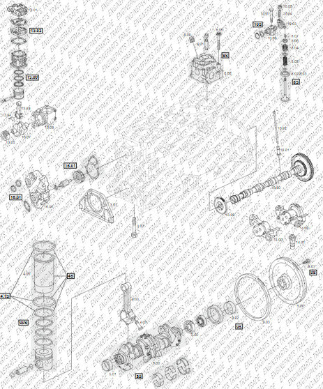 MAN D28 Engine Shortblock D2866 LF21 EURO1 (Rumpfmotor) 81.00501-6106 ...